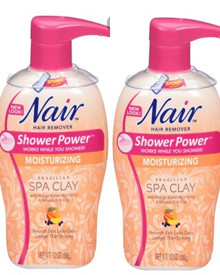 NAIR Shower Power Moisturizing Hair Remover Brazilian Spa Clay 13 Oz | eBay