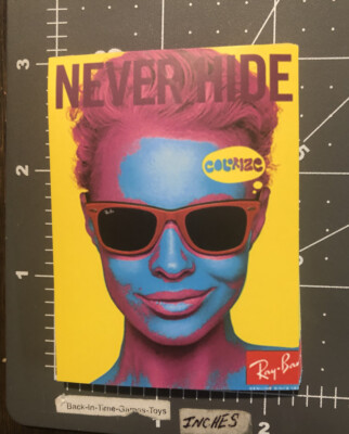 Ray Ban Never Hide Decal Humor Skateboard Laptop Guitar Decal Sticker ...