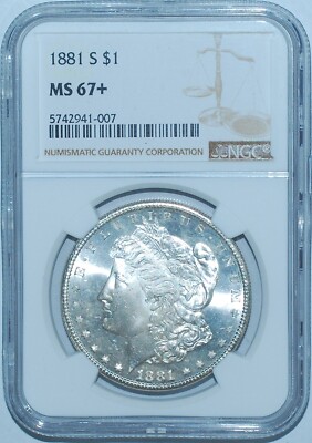 1881 S NGC MS67+ Morgan Silver Dollar | eBay