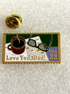 VTG Love You Dad Father's Day USPS USA 22 Cent Stamp Enamel Pin. (34 | eBay
