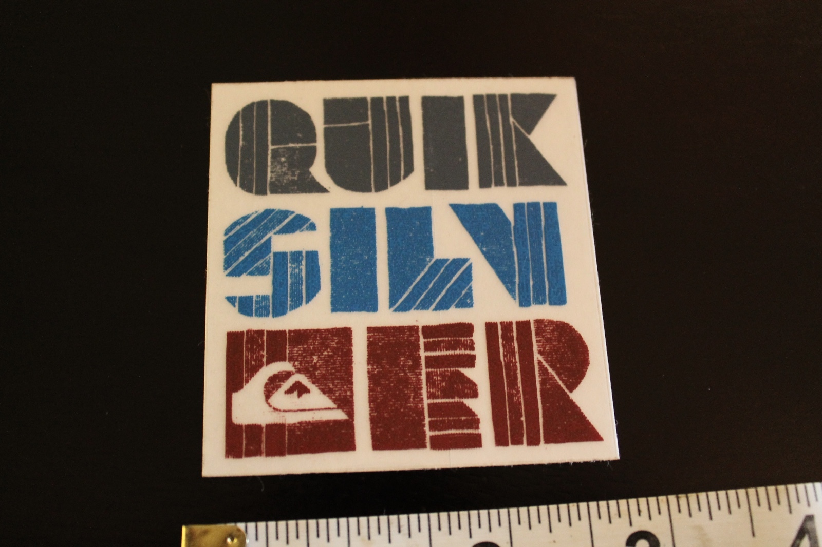 QUICKSILVER Mosaic Colorful Beach Surfboard Vintage Surfing Decal ...