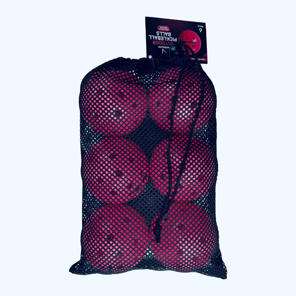 NEW - 6 PACK NEOSLICK VEGA 40 HOLES PICKLEBALL BALLS HIGH VISIBILITY ...