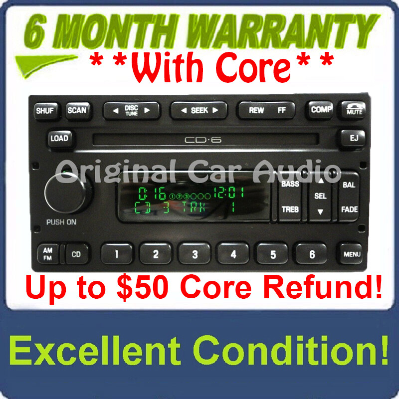 FORD Excursion Expedition Radio 6 Disc Changer Rear Entertainment ...