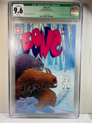 Cartoon Books BONE #2 1st Printing CGC 9.6 Qualified Signed by Jeff ...