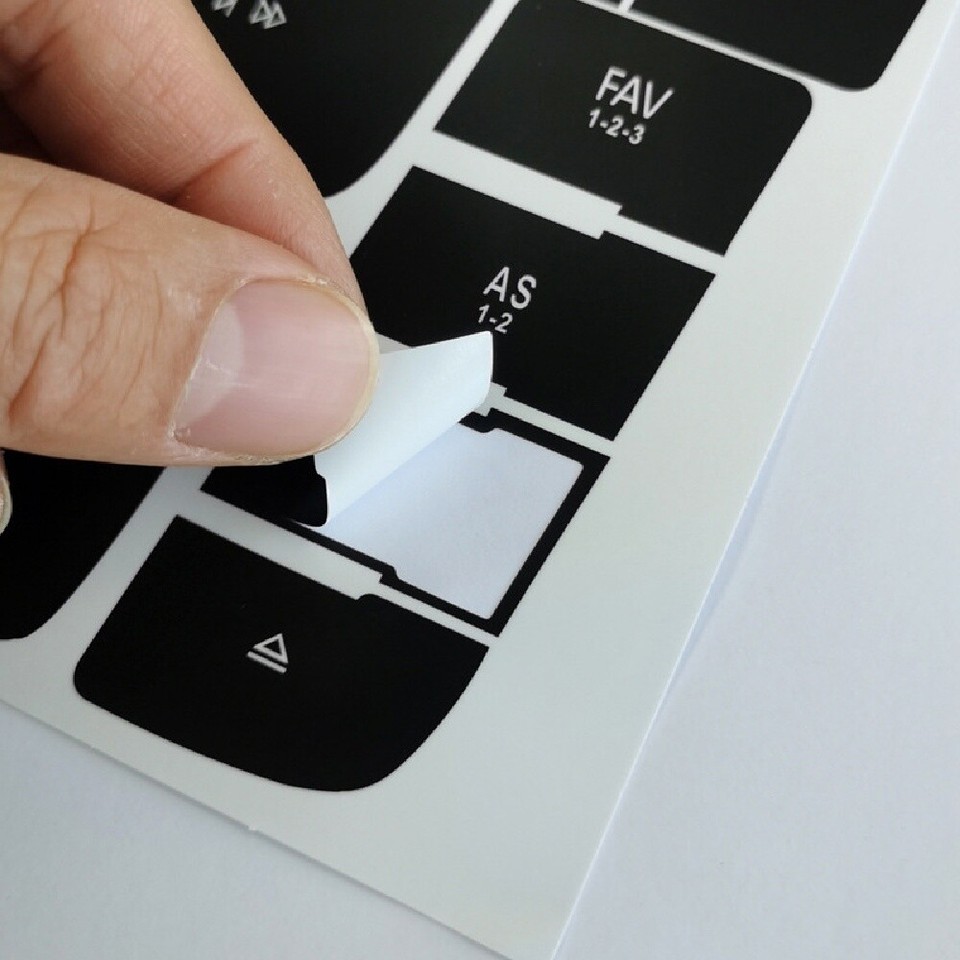 Car Radio Button Repair Decal Sticker Set Black For Buick Verano 2012 ...