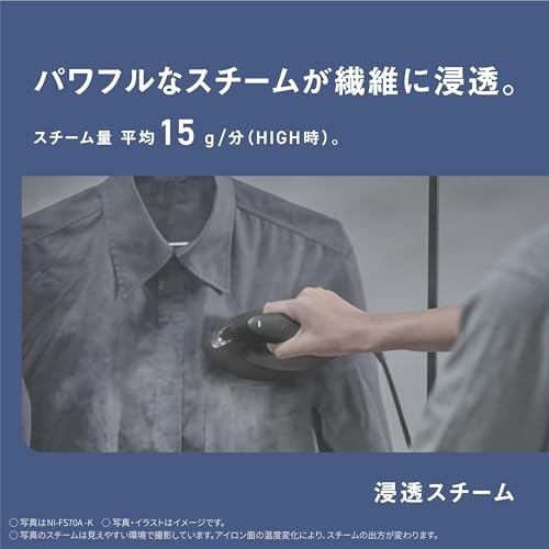 Panasonic clothing steamer NI-FS70A-K Calm Black Premium Model | eBay