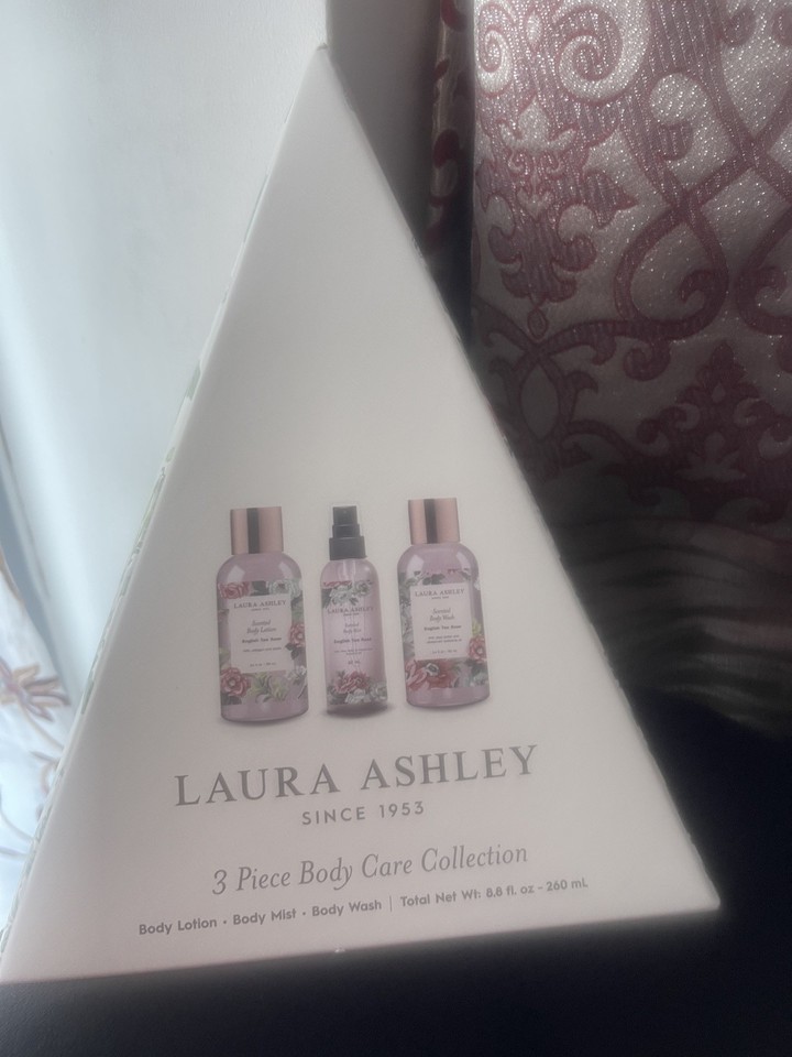 Laura Ashley 3 pcs Body Lotion, Body Mist, Body Wash Valentine’s gift ...