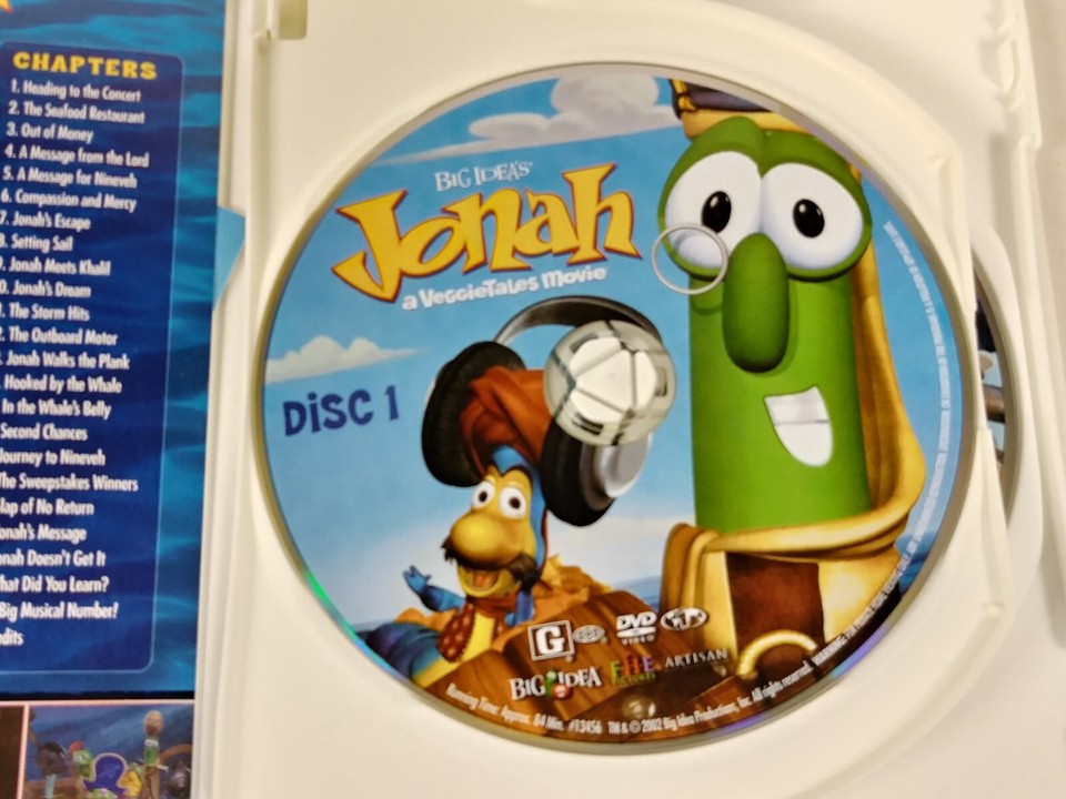 Jonah: A Veggie Tales Movie DVD, 2003 2 Disc Set Two Disc Set Animation ...