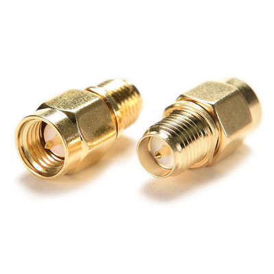 1pc both male center Straight RF Adapter SMA male plug To RP-SMA female ...