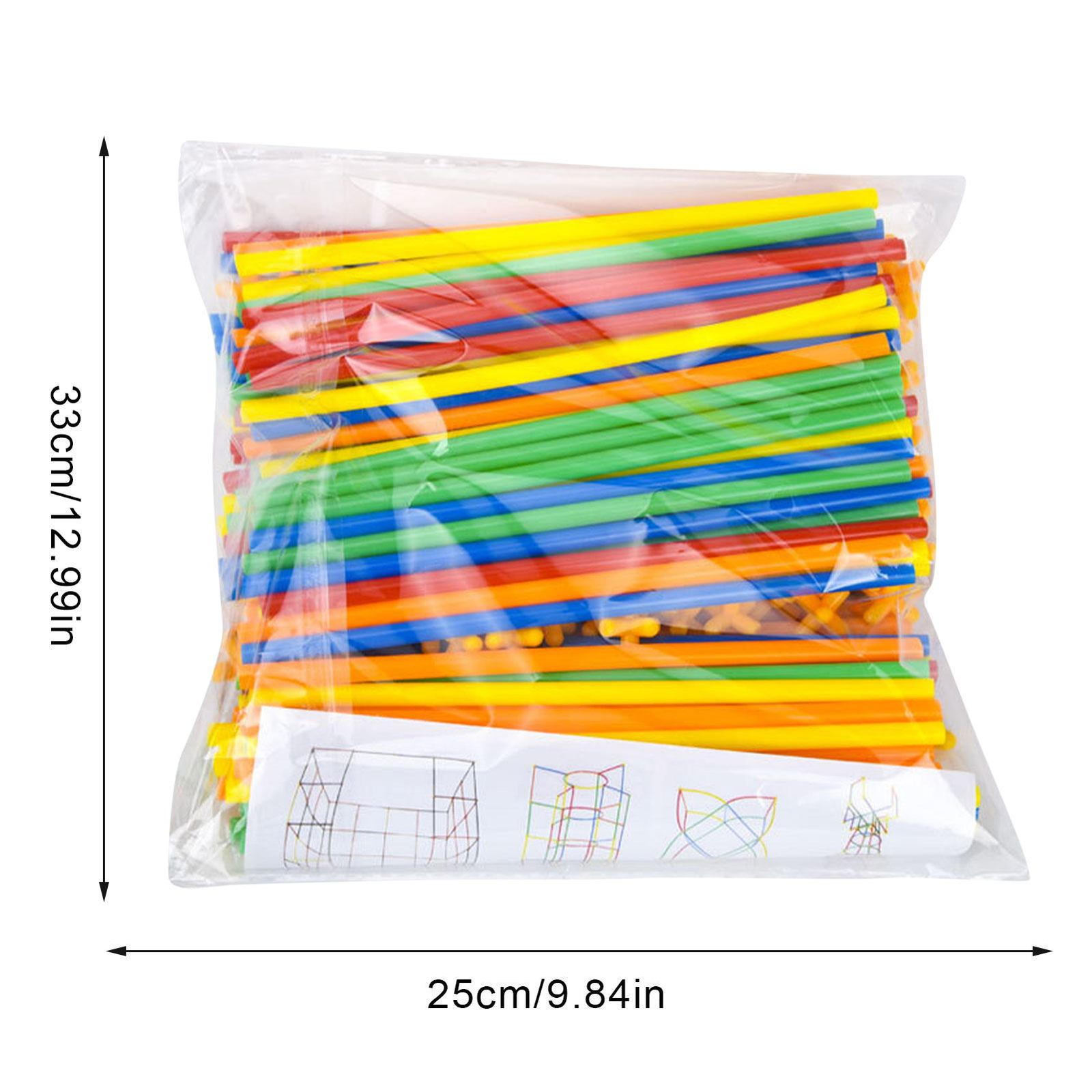 Straw STEM Building Toys Engineering Building Blocks Colorful ...
