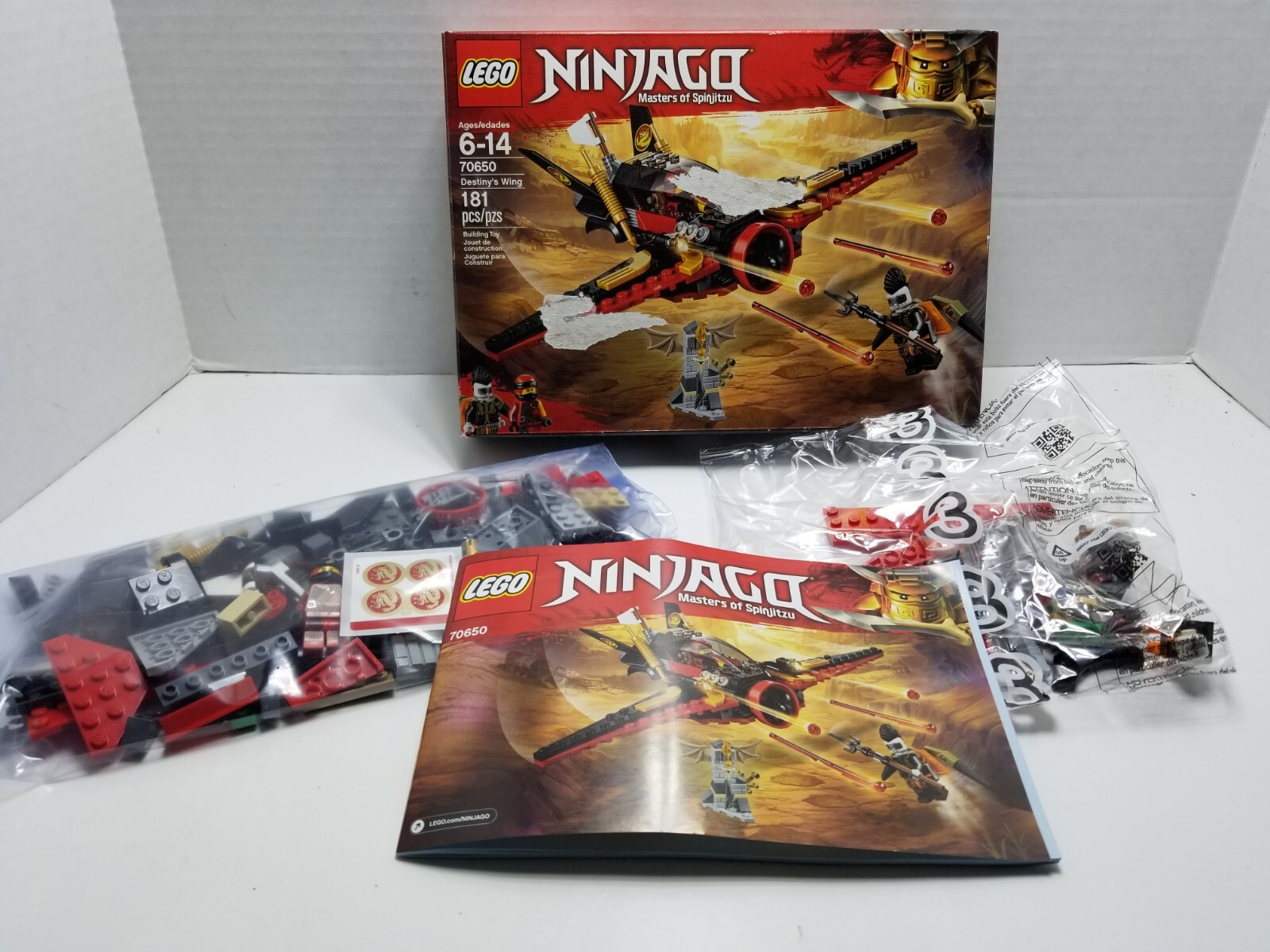 Lego Ninjago Destiny's Wing 70650 Masters Of Spinjitzu Open Box ...