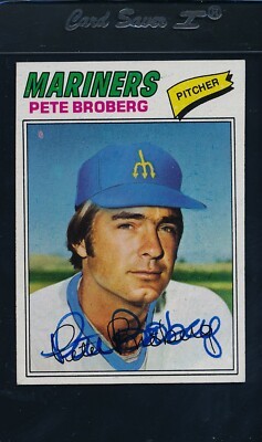 1977 Topps #409 Pete Broberg Mariners Signed Auto *6541 | eBay
