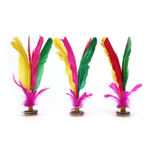 jianzi 23cm foot sports game kick feather kicking shuttlecocks X ...