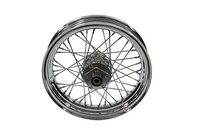 V-Twin 52-0176 Chrome 40 Spoke 16" x 3.00" Rear Wheel for 86-96 Harley ...