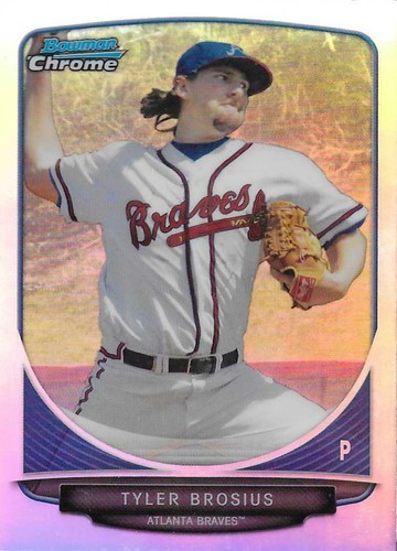 2013 Bowman Draft Chrome Draft Picks Refractors #BDPP101 Tyler Brosius Braves NM | eBay