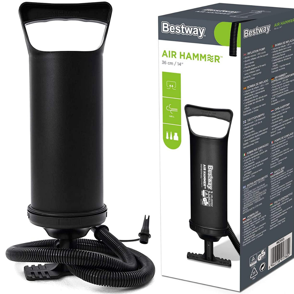 Double Single Flocked Camping Airbed Inflatable Mattress Blow Up Air ...