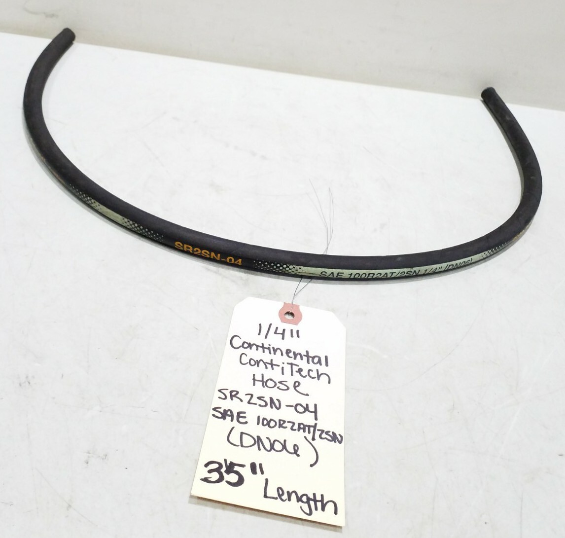 1/4" Continental Contitech SR2SN-04 Hose 35" Length SAE100R2AT/2SN DN06 ...