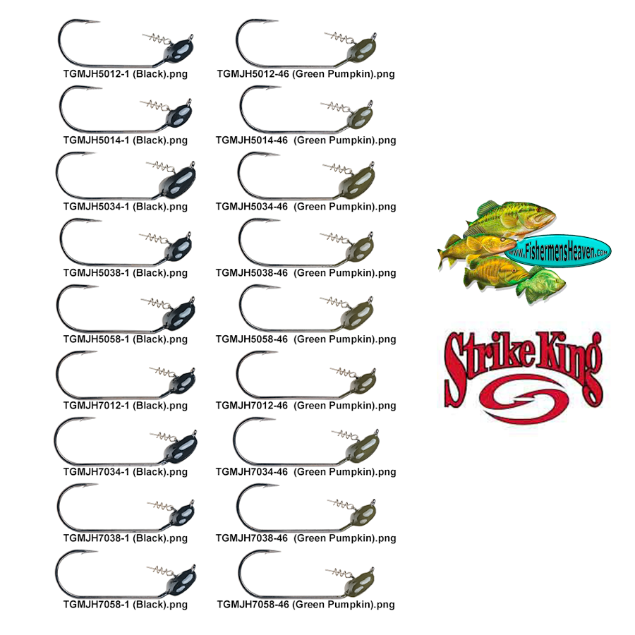 Strike King Jig Heads (TGMJH) Magnum Shakey Jighead Any Tour Grade ...