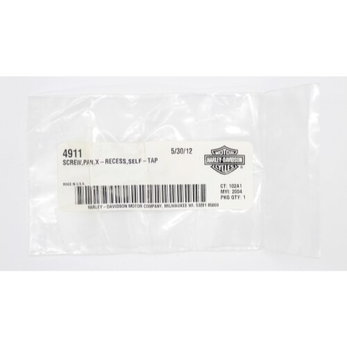 Harley-Davidson X-Recess Self Tapping Pan Screw Part Number - 4911 | eBay