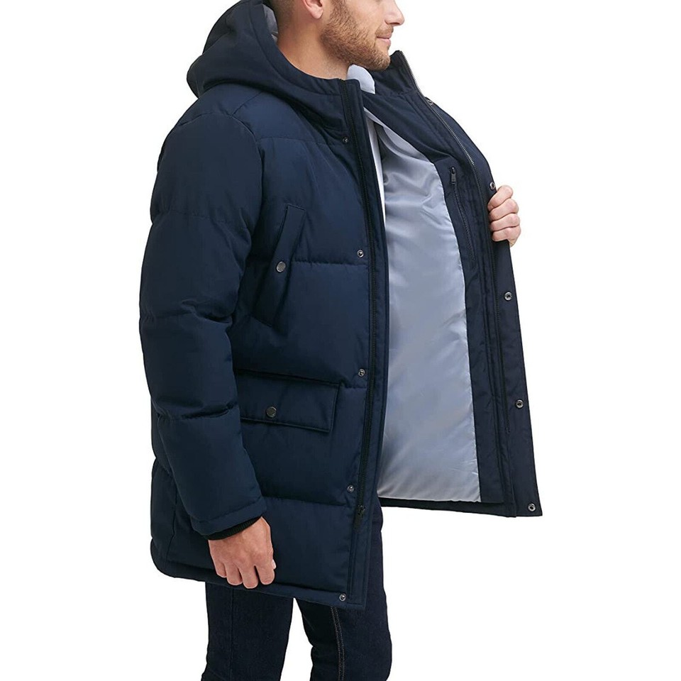 Dockers Arctic Cloth Heavyweight Parka Winter Jacket Navy Blue Men's ...
