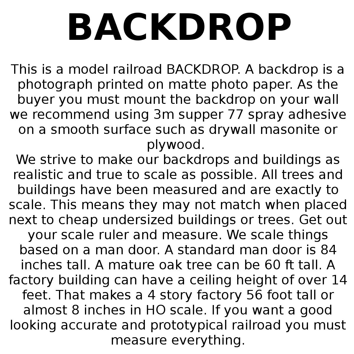 TRACKSIDE BACKDROP #681 Rocky Mountains Trees and sky O Scale | eBay