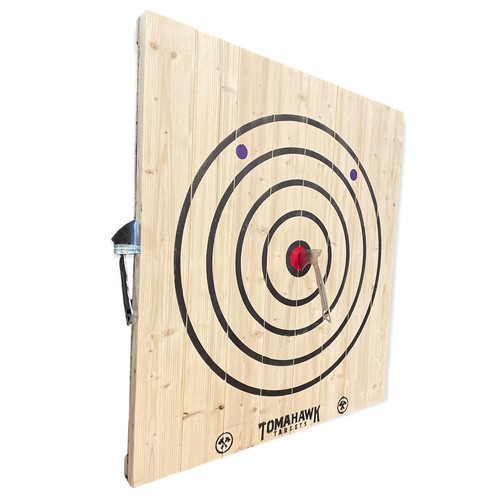 Professional Size Axe And Knife Throwing Hanging Target With Weapon ...