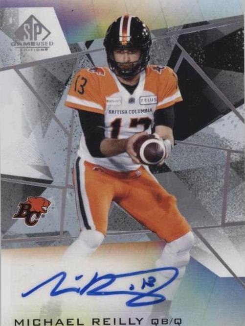 2021 SP Game Used Edition CFL - Autographs Michael Reilly #A-RE (AU, RC ...