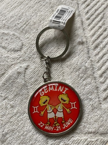 Zodiac - Gemini - 22 May 21 June - Key Chain - New with label | eBay