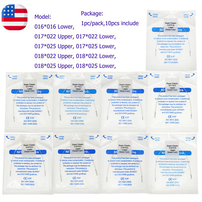 US Dental Orthodontic Rectangular White Arch Wire Niti Ovoid Form Super ...