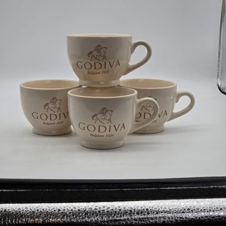 Godiva Belgium 1926 Coffee Tea Espresso Cup Mugs Coastal Cocktails ...