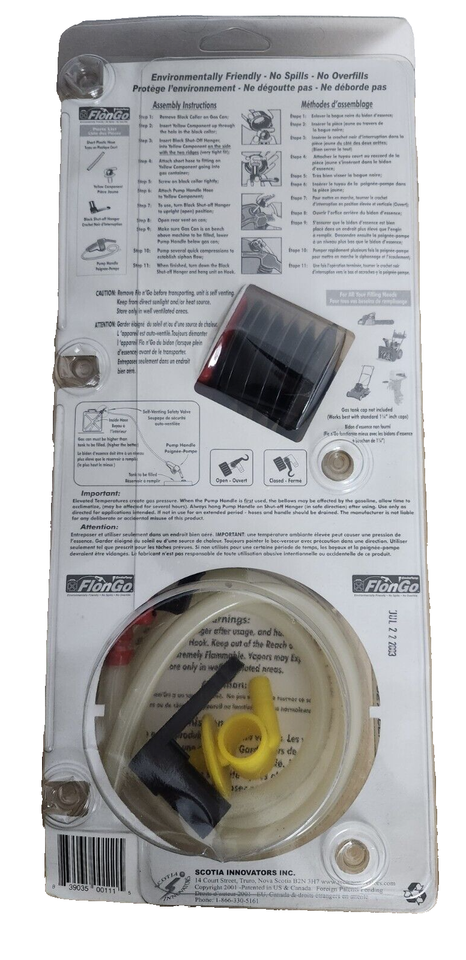 Flo n' Go Gas Pump Siphoning Universal Fit for Small Engines Safety ...