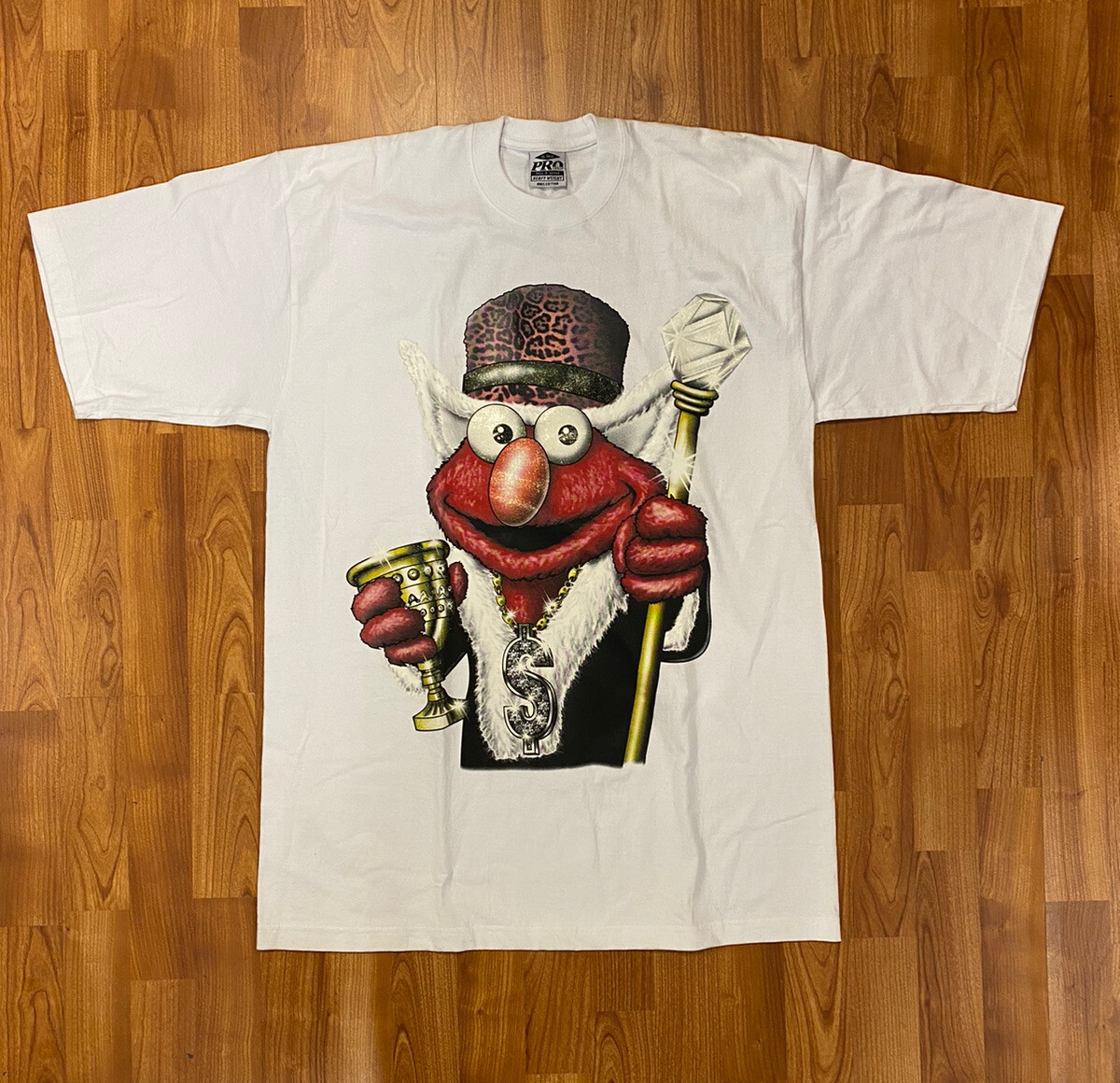 XL Vintage Sesame Street Elmo T Shirt Rap Band Rock Bling Concert Tee ...