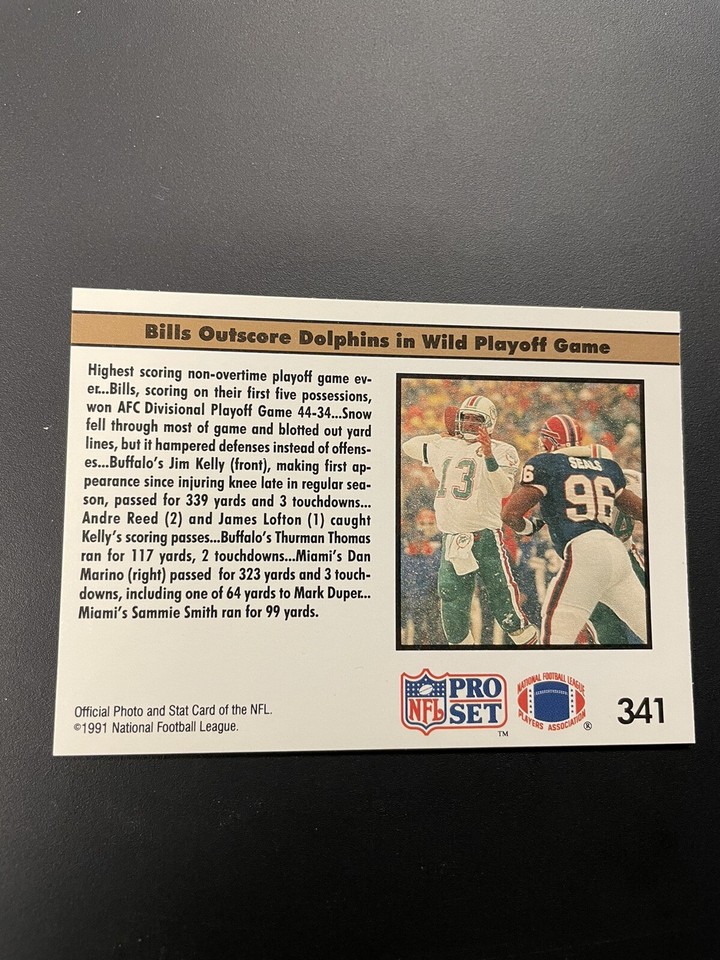 Jim Kelly 1991 Pro Set #341A Buffalo Bills | eBay