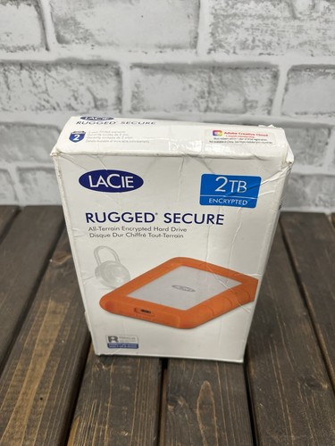 LaCie Rugged Secure 2TB Encrypted External Hard Drive Portable HDD ...