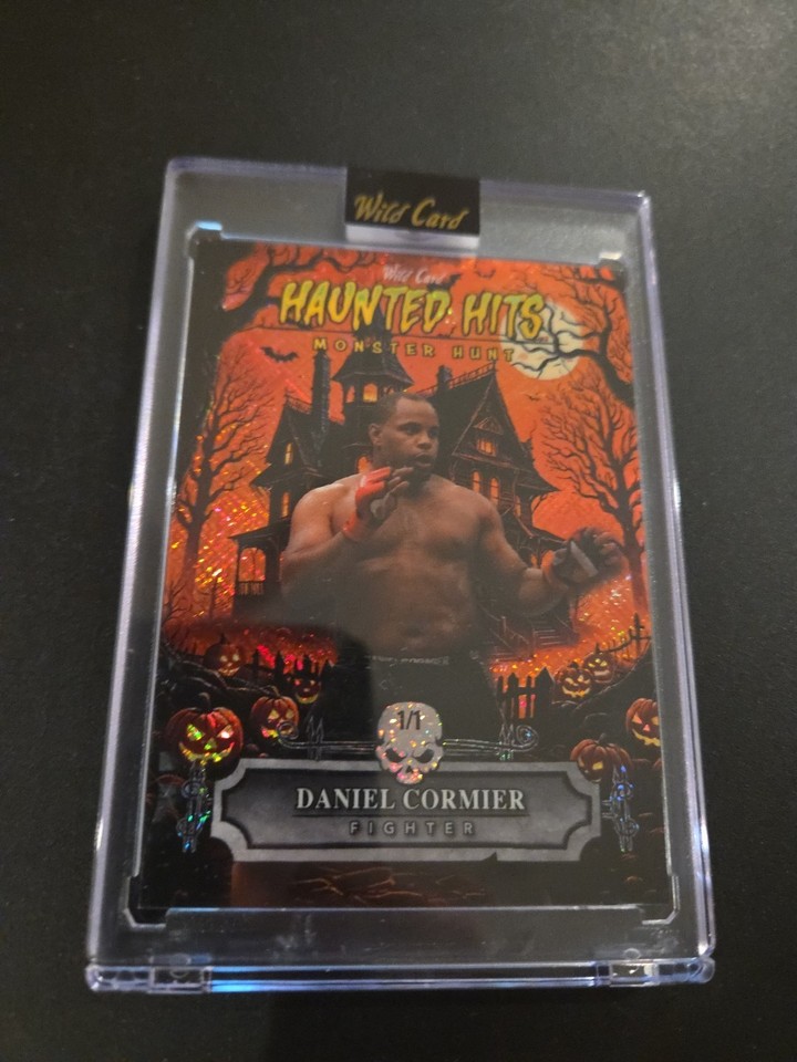 2025 Wild Card Haunted Hits Multi Sport Daniel Cormier 1/1 Monster Hunt ...