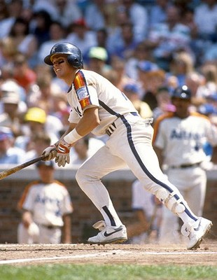 Craig Biggio Houston Astros bats at an MLB game v the Chicago Cubs- Old ...