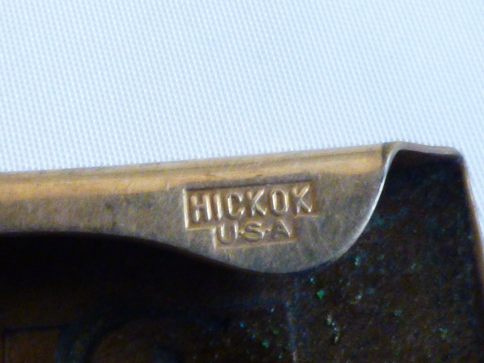 Vtg Hickok USA 10K Roll Gold Plate Front Initial Letter P Handmade Belt ...