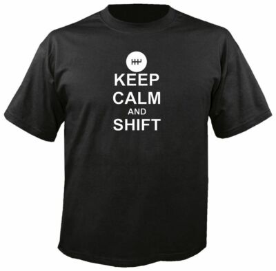 KEEP CALM AND SHIFT" BLACK T-SHIRT shifter hurst handle stick clutch ...