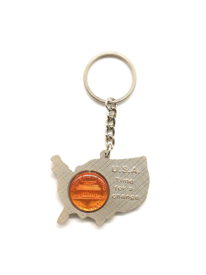 Vintage 1991 Lincoln Penny USA Flag "Time For A Change" Revolving ...