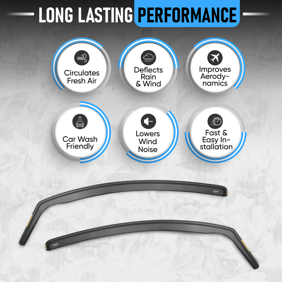 ISPEED Wind Deflectors for Toyota Aygo MK1 2005-2014 5-Door Hatchback 2pc Set | eBay UK