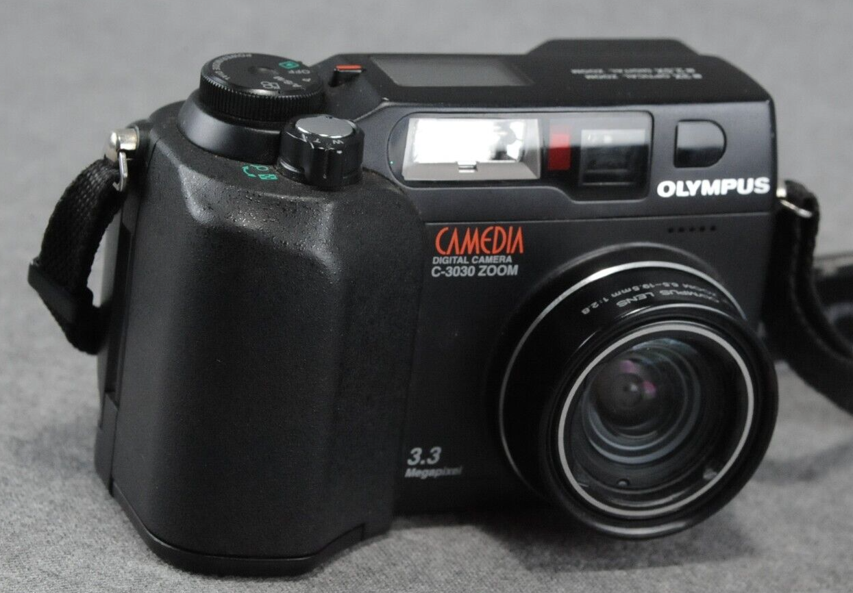Olympus CAMEDIA C-3030 Zoom 3.3MP Digital Camera - w/Case- Black | eBay