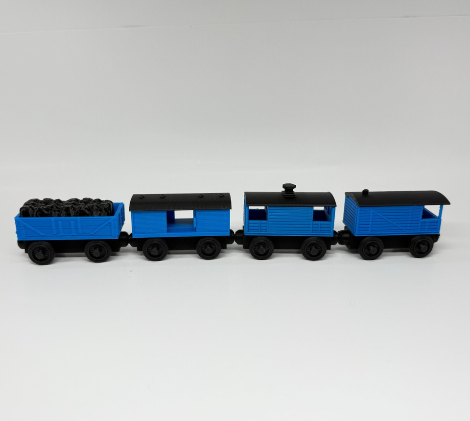 Wooden Railway Breakvan Caboose Cargo Train Custom Made for Thomas ...