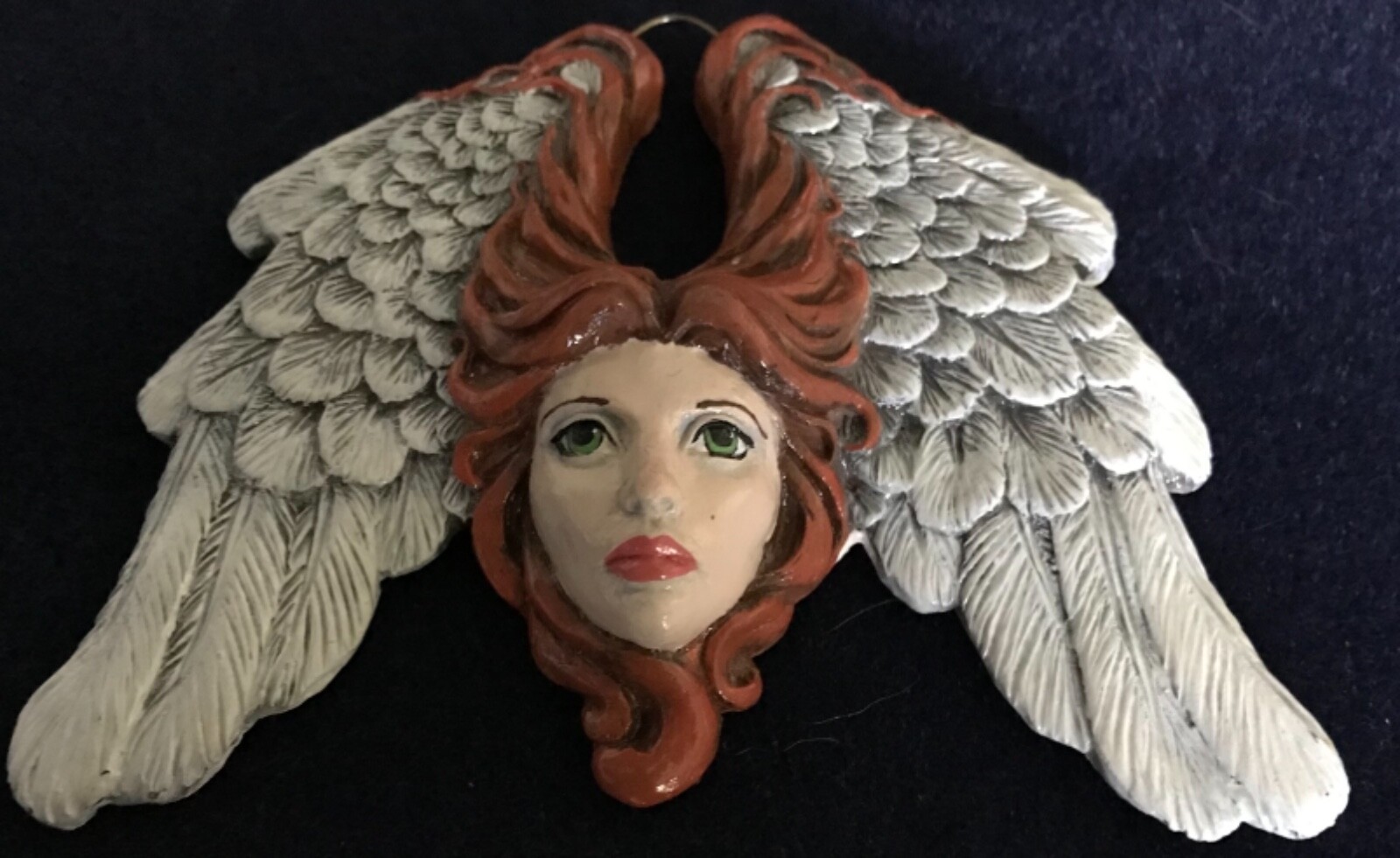 Laura Mears large Face w/Wings from 1993 | eBay