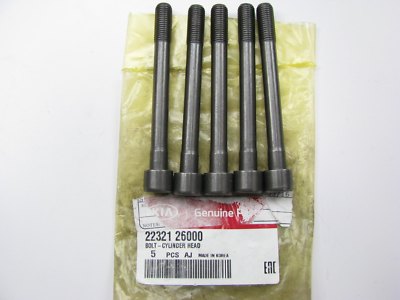 (5 Pcs) Engine Cylinder Head Bolts OEM For 05-11 Kia Rio 2232126000 | eBay