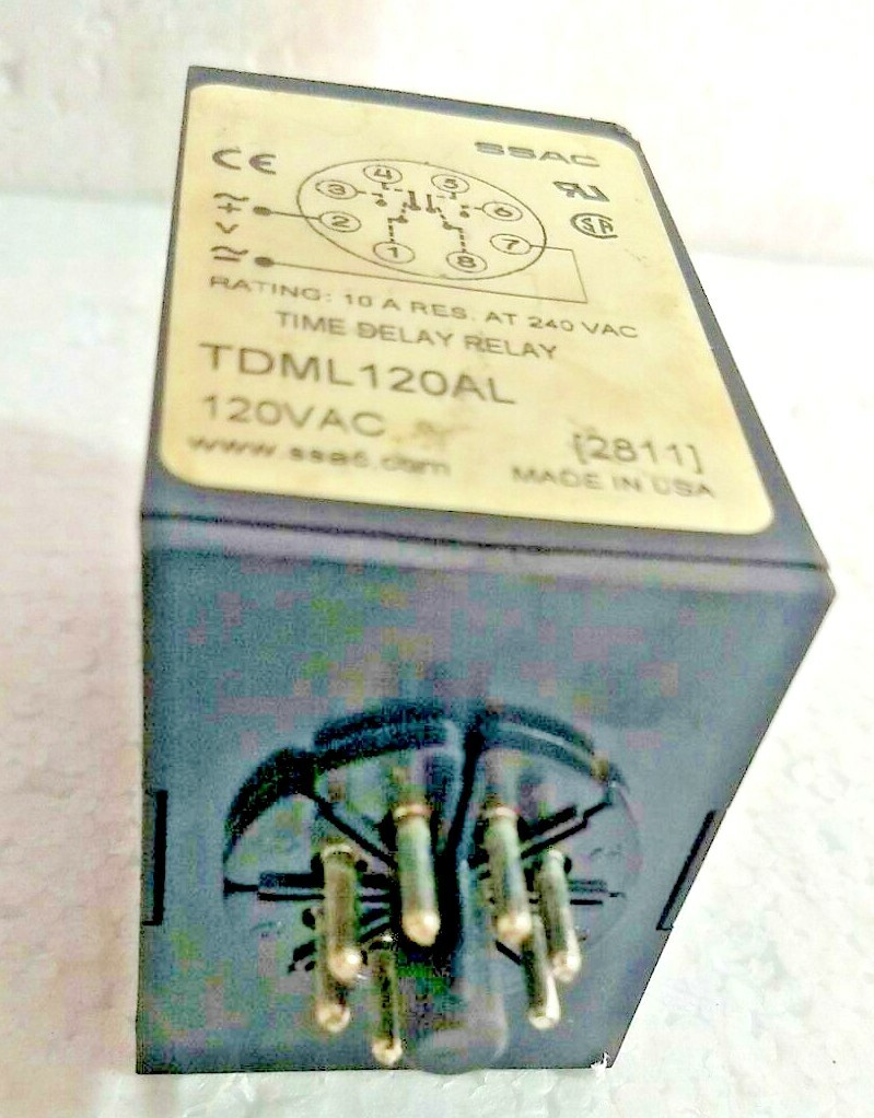 SSAC Digi-Set TDML120AL 120 VAC Time Delay Relay - Made in USA | eBay