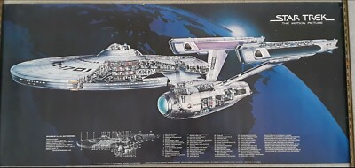 ST TMP U.S.S. ENTERPRISE Cut-Away Poster (1979) - 48" X 22" David ...