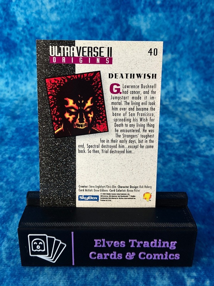 Ultraverse II SINGLE Non-Sport Trading Card by SkyBox 1994 Malibu ...