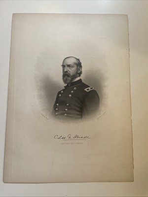 Vintage Steel Engraved Portrait of General George Meade J.C. Buttre | eBay