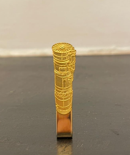 Channel Tunnel Gold Plated Tie Clip Tunnel Boring Machine Eurotunnel ...