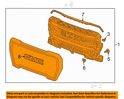 GMC GM OEM Grille 84508282 | eBay